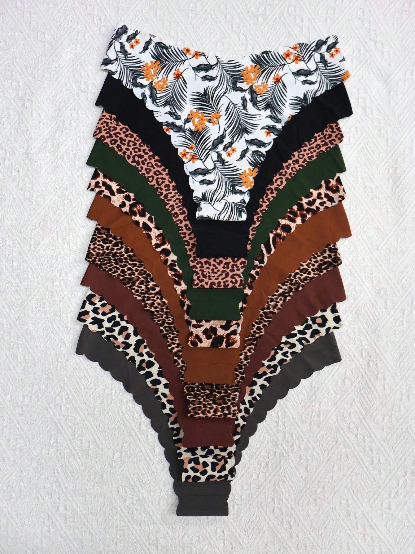 Women’s Seamless Triangle Panties | Wavy Edge | Soft Breathable Fabric ...